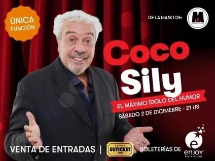 Espectáculo humorístico de Coco Sily | Intendencia Maldonado
